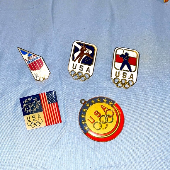Aminco | Other | 5 Usa Olympic Pins | Poshmark